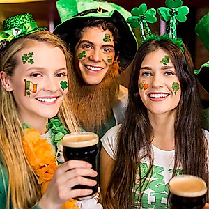 St. Patrick's Day Temporary Tattoo 20 Pack Big Shamrock Tattoos St. Patrick's Day Accessories Kids Party Favors Saint Patrick's Day Temporary Tattoos for Kids Adults