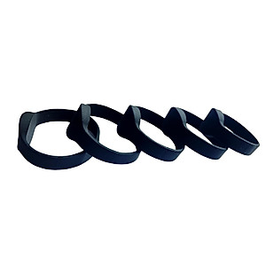 YARONGTECH RFID Rewritable T5577 125khz Writable Silicone Wristband Black Adult Size (Pack of 5)