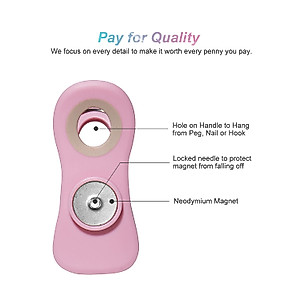 Hasanni Magnetic Clips - Food Clips, Chip Clips, Bag Clips for Food Storage with Air Tight Seal Grip for Bread Bags, Snack Bags and Food Bags (Pack of 10, Pastel Colors)