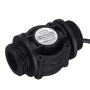 Taidacent FS400A G1 DN25 1 Inch Water Flow Sensor Tube Pulse Flowmeter Pipeline Flow Detection Water Flow Detector Sensor