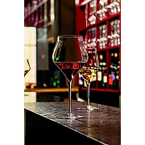 Luigi Bormioli Supermo 22 oz Burgundy Red Wine Glasses, 2 Count (Pack of 1), Clear