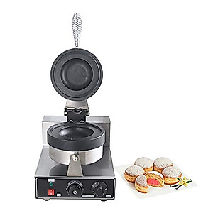 Kolice Commercial Gelato Panini Press Machine, Donut Ice Cream Dessert Italy Ice Cream Sandwich Press Machine, Commercial Krapfen Warmer, Gelato Panini Press