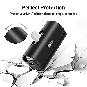 iWALK LinkPod Bag Only for iWALK LinkPod Portable Charger 3350mAh, 4500mAh, 4800mAh Power Bank Case Compatible with iPhone Portable Charger Fashion Accessory(Bag Only), Black