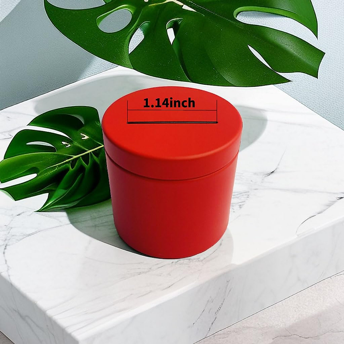 KUQILEY Postage Stamp Dispenser - Stamp Roll Dispenser Red Iron can Material Stamp Dispenser Compact and Impact-Resistant for Desk Organization of Home Office Supplies