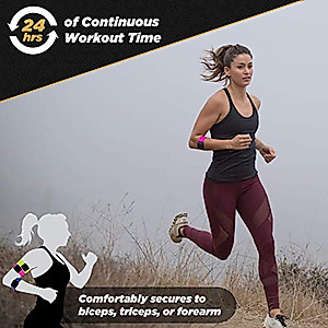 Scosche Rhythm R+2.0 Waterproof/Dustproof Aerobic Armband Tracker with Dual Band ANT+ and BLE Bluetooth Smart,