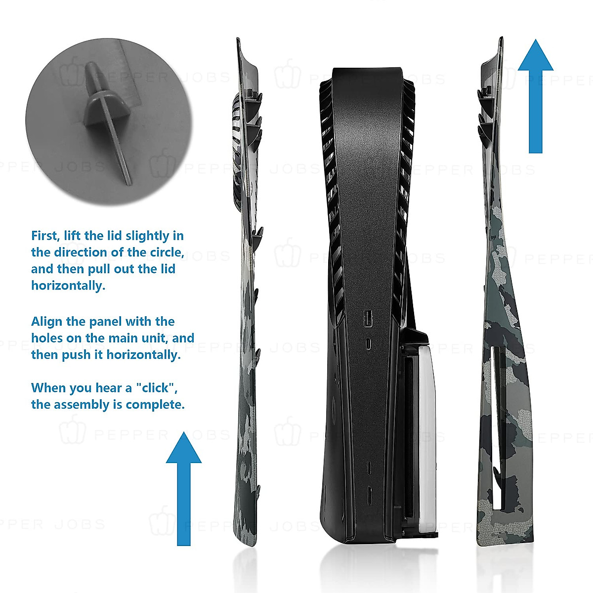 PEPPER JOBS Console Cover Hard Shockproof, Part Number PJ-CC001, Hardware Platform 123, Material Acrylonitrile Butadiene Styrene (ABS), Color 123