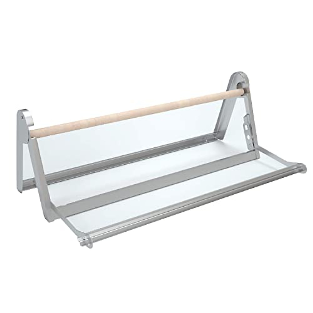 HFS(R) Paper Roll Holder Dispenser with Cutter Wall Mounted or Table Top for Cafe, Artist Studio, Office, Kitchen, Living 24"