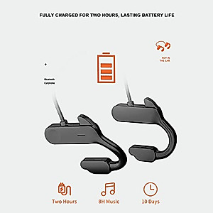 Bon-e Conduction Headphones Open Ear Headphones Bluetooth 5.2 Sports Wireless Earphones with Built-in Mic,Sweat Resistant Headset for Running,Cycling,Hiking