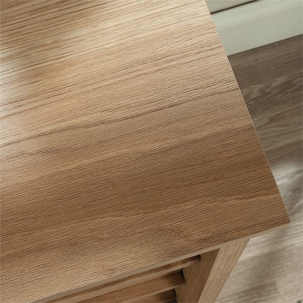 Sauder Trestle Engineered Wood 6 Drawer Dresser in Timber Oak