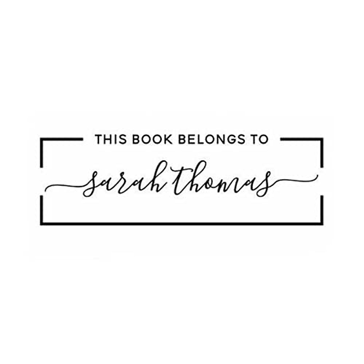 Custom Library Stamp, from The Library of Stamp, This Book Belongs to, Book Stamp