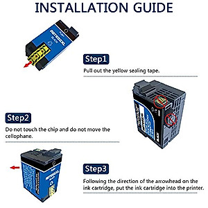Run Star Remanufactured Ink Cartridge Replacement for Epson 252XL T252XL 252 XL Used in Workforce WF-7720 WF-7710 WF-3640 WF-3620 WF-3630 WF-7610 WF-7620 WF-7110 WF-7210, 5-Pack (2BK/1C/1Y/1M)
