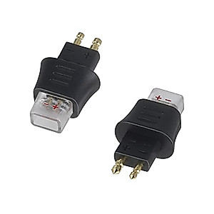 okcsc 0.78/0.75 Angled 2 Pin(Cable Side) Female Adapter Connected to FOSTEX TH900 MKII MK2 TH600 TH909(Headphone Side) Black