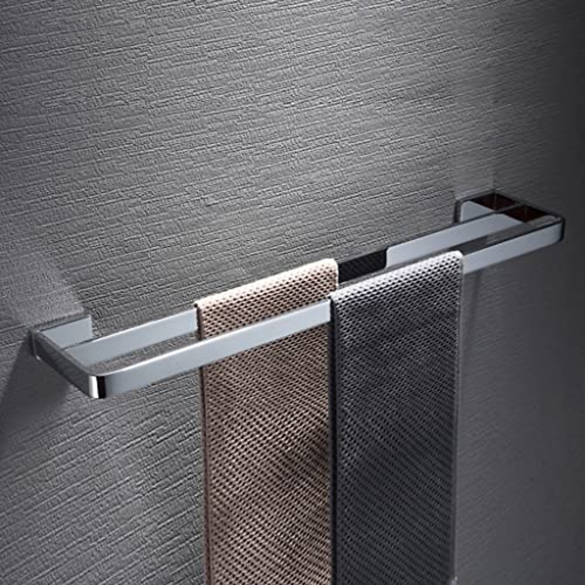 Bath Towel Bar Solid All Copper Double Rod Towel Rail, Bathroom Towel Rack, High-end Towel Bar Hardware Pendant Towel Holder (Color : 40CM)