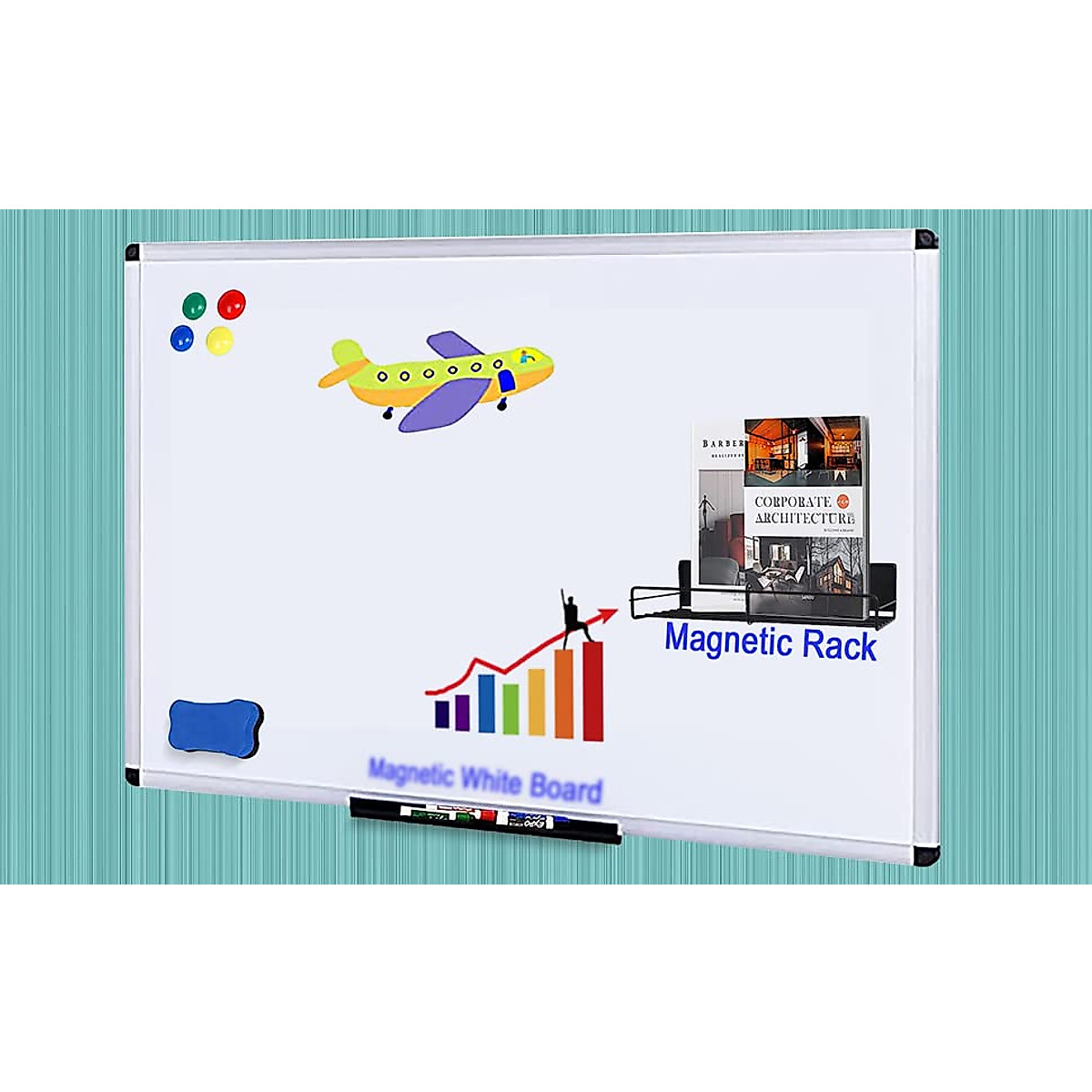 1PCS/Black Magnetic Spice Rack Organizer, Space Saver for Refrigerator/Stove Oven/Microwave Oven and Washing Machine,Metal Fridge Shelf (Small Size)…