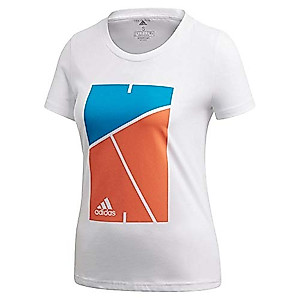 adidas Women's Court Tee White Small