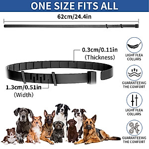4 Pack Flea Collar for Dogs, Flea and Tick Collar for Dogs Puppies, 32 Months Flea and Tick Prevention for Dogs, Dog Flea Collar, Dog Flea and Tick Treatment-Black and Purple