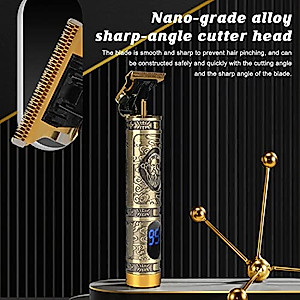 Innens Hair Clippers for Men, Professional Mens Hair Clippers Zero Gapped Cordless Hair Trimmer Professional Haircut & Grooming Kit for Men Rechargeable LED Display, Gifts for Men Dad Boyfriend