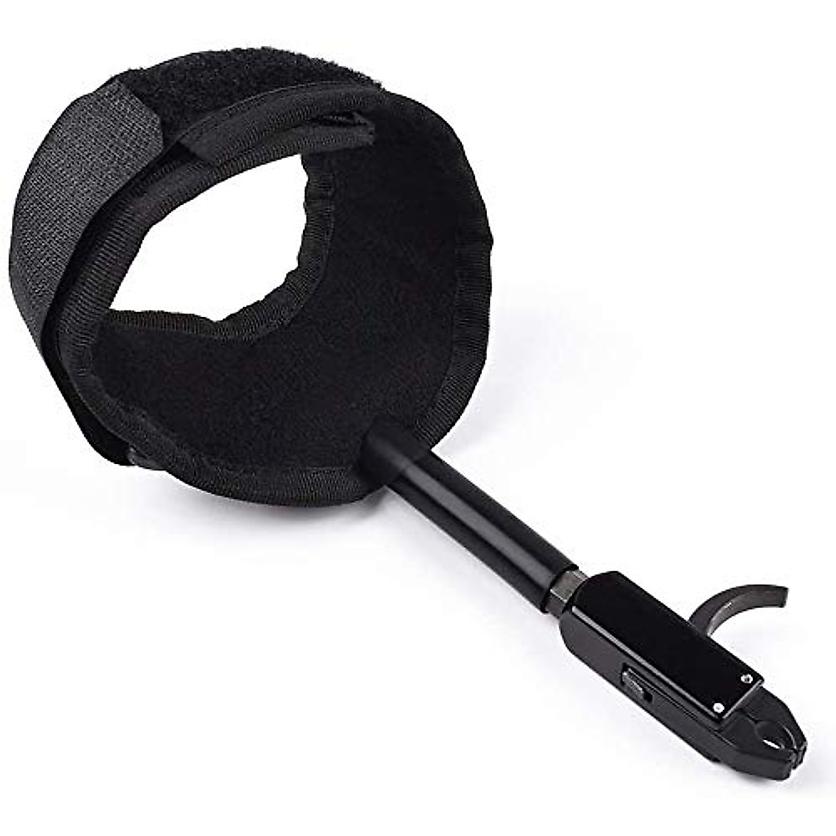 Archery Compound Bow Release Aid Trigger Caliper Shooting Camo/Black Design - Adjustable Black Wrist Strap (Pack of 1)