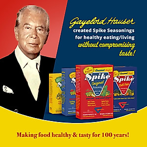 Spike Seasoning, Original Gourmet Magic Seasoning Salt Blend - Seasonings and Spices for Cooking, Popcorn Seasoning, All-Purpose Seasoning for More Flavorful, Healthy Meals, 14 Oz.