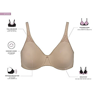 Bali womens Passion For Comfort Minimizer Underwire Bra, Hush Pink, 38DDD
