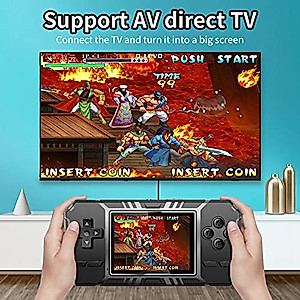 LILYRIN Retro Portable Mini Handheld Game Console 8-Bit 3.0 Inch Color Screen LCD Game Player Built-in 500 Games-Green