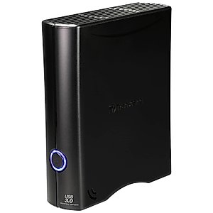 Transcend 8TB STOREJET 3.5 T3 USB 3.0 Portable Desktop HDD, ONE Touch Backup, 256-BIT AES