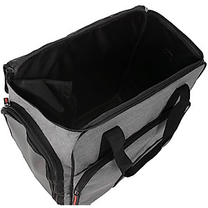 BRUBAKER Combo Ski Boot Bag and Ski Bag for 1 Pair of Ski, Poles, Boots, Helmet, Gear and Apparel - (190 cm) 74 3/4" - Gray