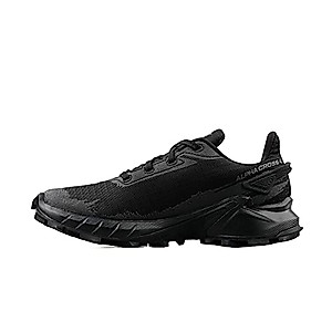 Salomon Women's ALPHACROSS 4 GTX W Hiking Shoe, Black/Black/Black, 8.5