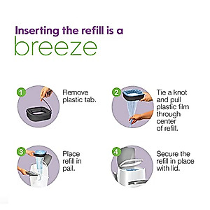 Litter Genie Refill Bags (1-Pack) | Multi-Layers of Odor-Barrier Technology | 1 Square Refill Cartridge Lasts Up to 2 Months Per Cat