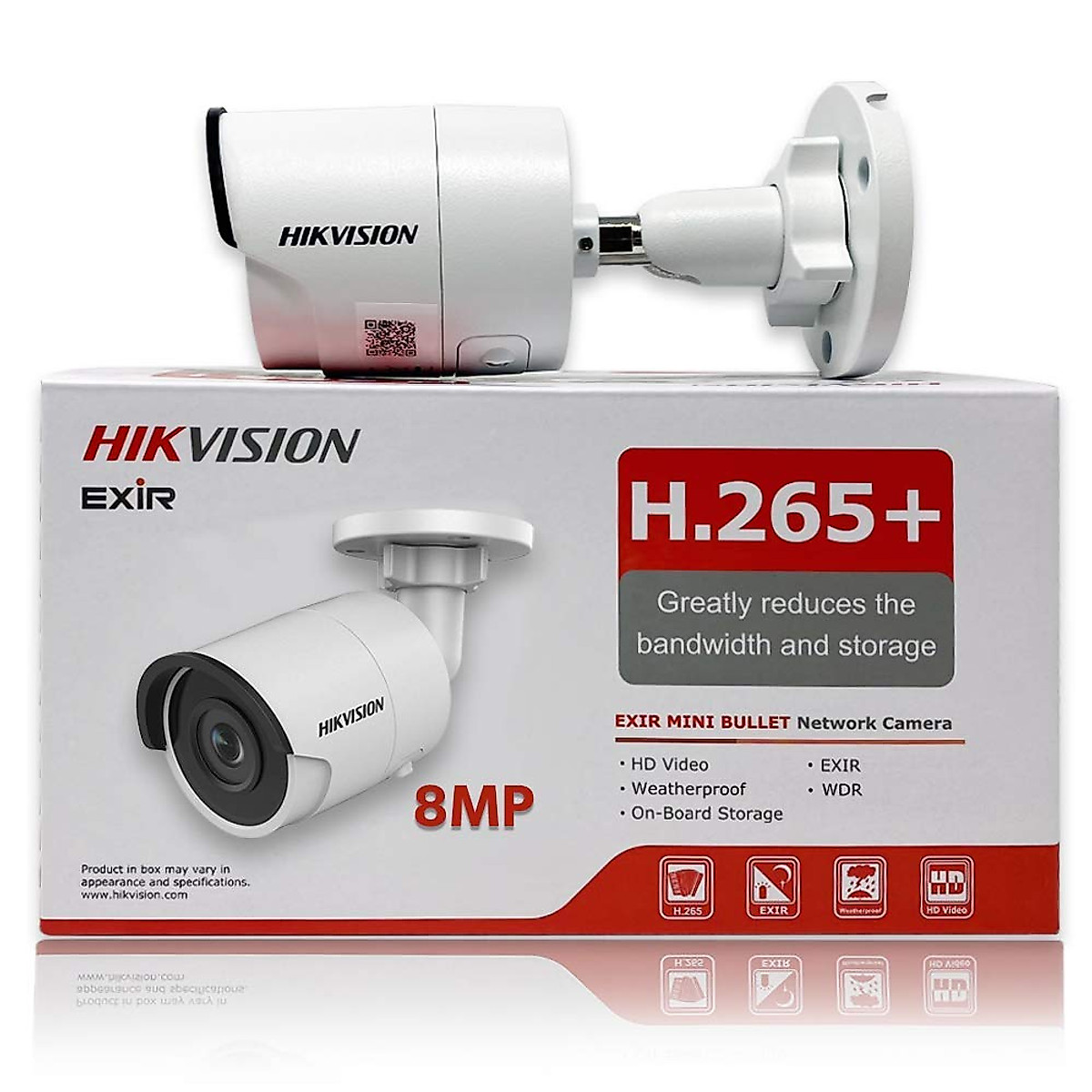 HIKVISION Outdoor DS-2CD2083G0-I 8.0MP 4K UltraHD Exir Bullet Camera IR, 4.0mm, IP67-Weatherproof