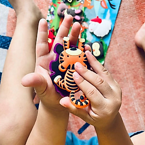 Fridge Magnets for Toddlers,Refrigerator Magnets for Kids Full Back Magnetic Rubber Kids Magnets Educational Toy Baby Magnet Gift Cute Animal Magnets