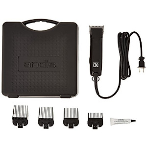 Andis Pro-Animal EBC Detachable Blade Clipper, Professional Animal/Dog Grooming, MBG-4, Black (53315)