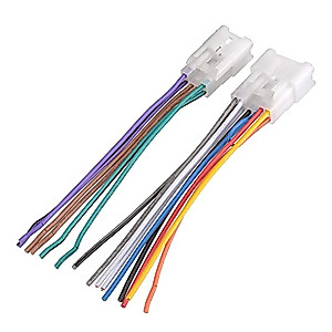 Bingfu Wire Harness for Select 84-20 Toyota 4Runner Alphard Avalon Camry Corolla FJ Cruiser Hiace Highlander Kluger Car Stereo Radio Wire Harnesses XB81 Aftermarket Stereo Installation