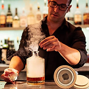 Cocktail Smoker Kit- Whiskey Smoker, Drink Smoker Infuser Kit for Bourbon, Cocktail, Whiskey, Gift for Men, Cocktail Smoker Kit