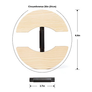 MIX BROWN Hat Stretcher Cowboy Large Size 7 1/2 to 10 5/8 for Fitted Hats Heavy Duty Extender Hat Shaper Bender for Baseball Caps Fedora