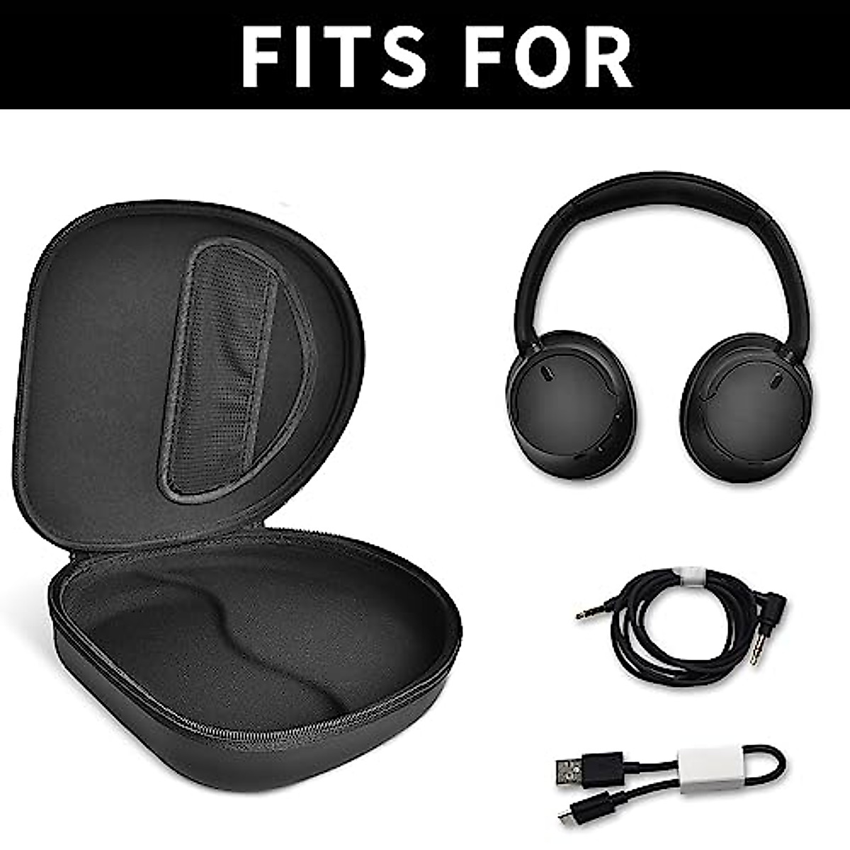 PAIYULE Case Compatible with Sony WH-CH720N Noise Canceling Wireless Headphones Bluetooth Over The Ear Headset, Carrying Storage Bag for Sony WH-CH520/ for Edifier W820NB Plus (Box Only)
