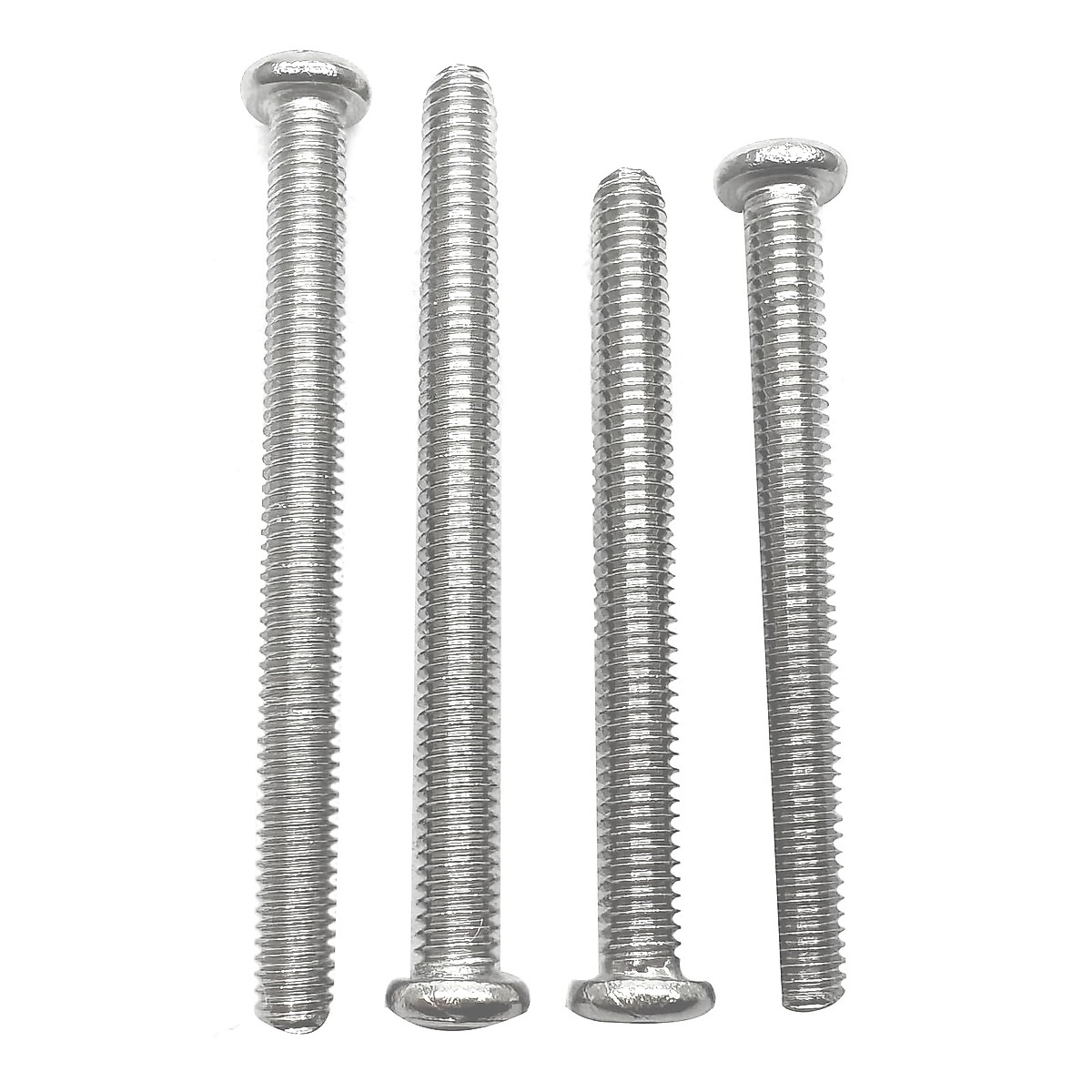 50 Pcs M4 x 40mm 304 Stainless Steel Phillips Round Pan Head Machine Screws Use for Cabinet Drawer Pull Handle, Metric Fine Thread.