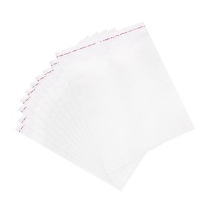 uxcell 100Pcs Clear Cello Bags, 8-7/16" x 12" Plastic Self Sealing OPP Cello Treat Bags Cello Poly Bags for Packing Cookies Candy Jewelry Gifts, Clear