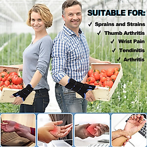 VISKONDA Wrist Brace Thumb Immobilizer Splint Support for De Quervain's Tenosynovitis,Carpal Tunnel Syndrome,Stabilizer for Arthritis,Wrist ganglion cyst,Sprains,Pain Relief (Left Hands, Small)