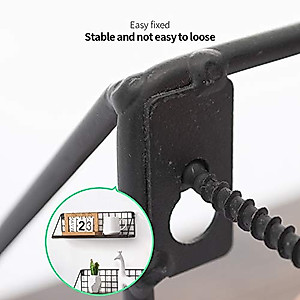 Coral Flower 2-Pack Floating Shelves Wall-Mounted Rustic Space-Saving & Decorative Wood Shelving Set for Living Room Office Bedroom，Rustic Brown 1