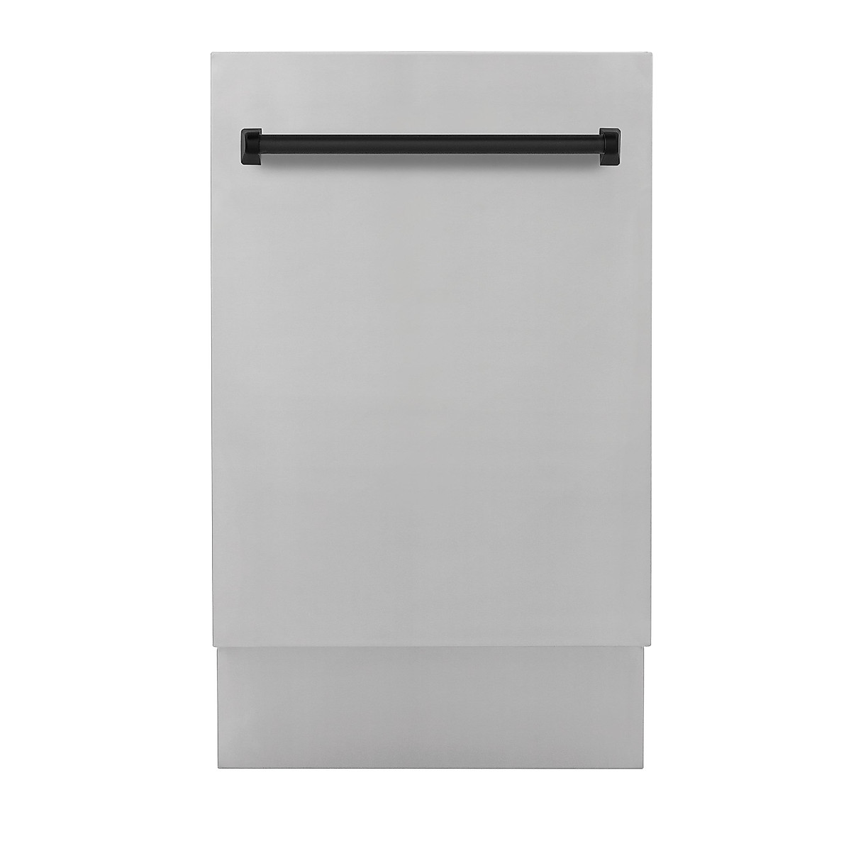 ZLINE Autograph Edition 18" Compact 3rd Rack Top Control Dishwasher in Stainless Steel with Matte Black Handle, 51dBa (DWVZ-304-18-MB)