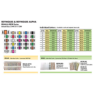 Doctor Stuff - File Folder Labels, Reynolds & Reynolds ColorFile Compatible Alphabet Labels - Letter N, Orange, 3/4" x 1-1/2", Roll of 500