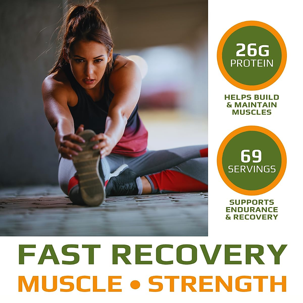 MFL Muscle Whey Protein l 28g of Protein l 8g BCAAs l Keto Friendly l Low Carbs l 5 lbs. (Vanilla Bean)