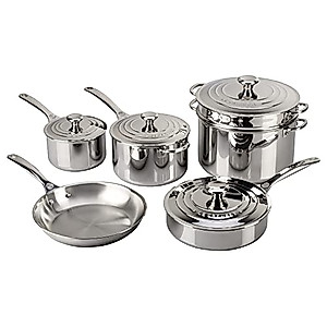 Le Creuset Tri-Ply Stainless Steel 10 pc. Cookware Set