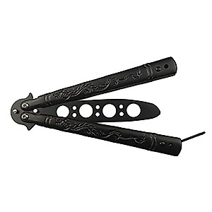 OEEK Survival Training Tool, Camp Stainless Steel Trainer,Beginner for CS GO, Children, Safety (Black)