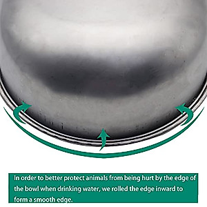 Automatic Animal Waterer Bowl with Float Valve, 304 Stainless Steel Automatic Livestock Drinking Water Trough Kit Includes Water Bowl, 2 Hoses,2 Float valves & Mounting Bolts