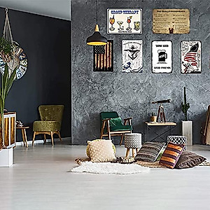 Vintage Ten Commandments Wall Decor,Antique Bible Verse Christian Sign,10 Commandments Wall Art for Bedroom Living Room,Inspirational Motivational Quotes Metal Tin Sign - 8 X 12 Inch