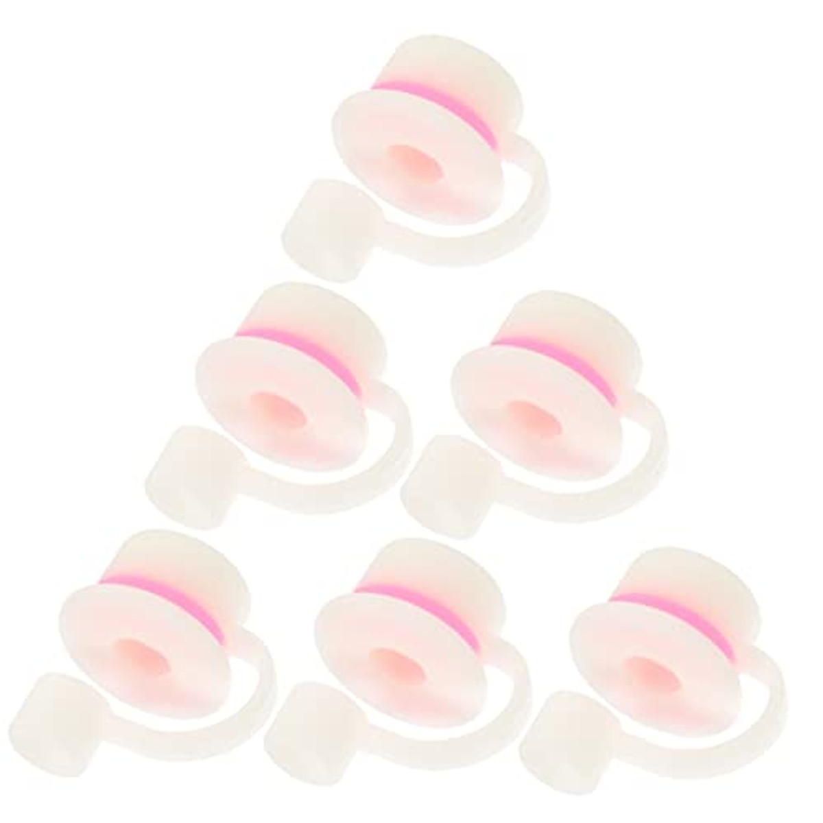 ABOOFAN 18 Pcs Straw Cap Straw Covers Straw Decors Silicone Straw Straws for Tumblers Straw Hole Cover Drinking Straw Cover Reusable Straw Tips Covers Straw End Plugs Glass Straight 8mm