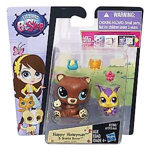 Littlest Pet Shop Pet Pawsabilities Happy Honeyman and Brianna Buzzer Doll