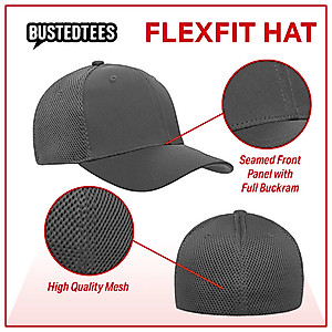 Callahan Auto Parts Patch - Flexfit Ultrafibre Airmesh Fitted Hat - Breathable Mesh Side for Casual Wear & Outdoor Activities - Baseball Cap Women & Men (Charcoal, Large-Extra Large, l)